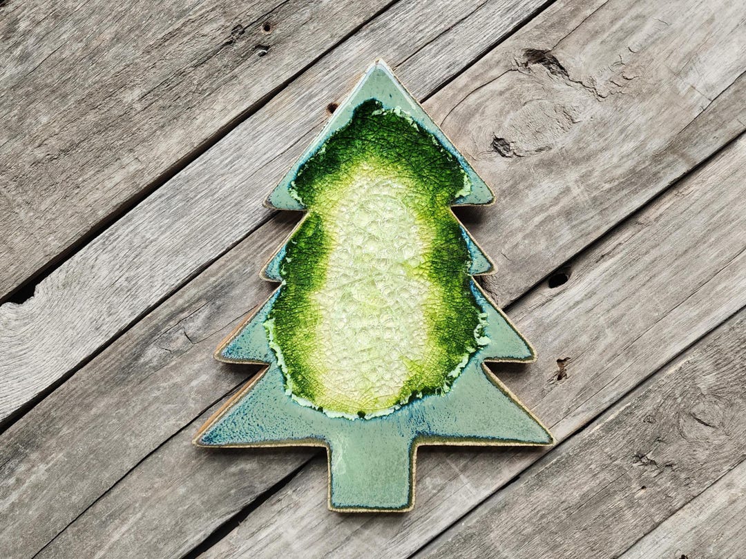 Pine Tree Trivet Handmade Geode Ceramic - Etsy