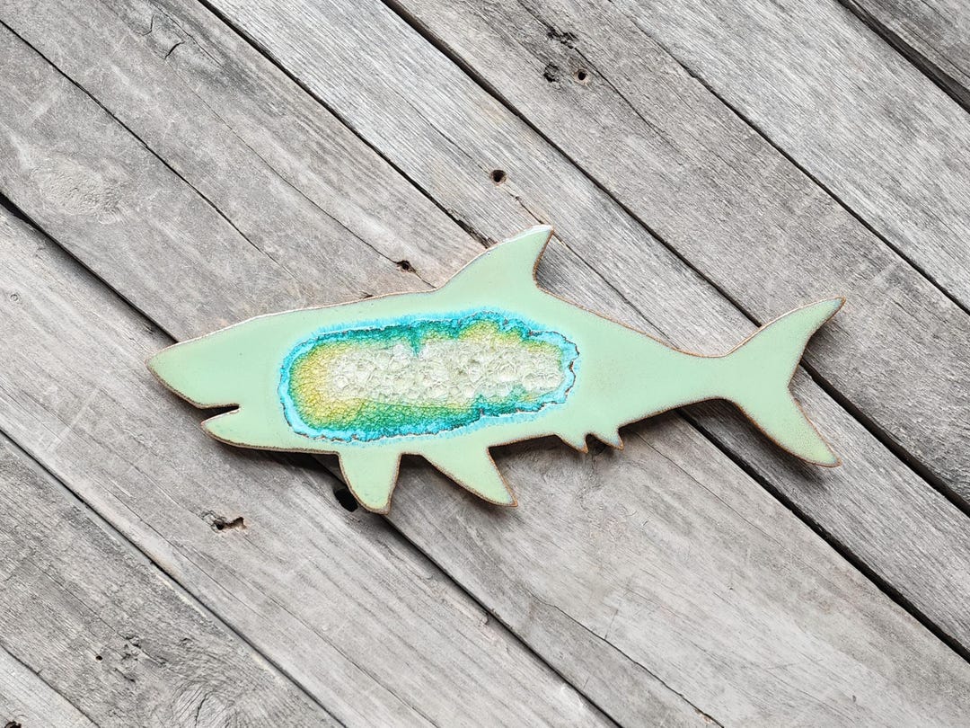 Shark Trivet Handmade Ceramic Geode - Etsy
