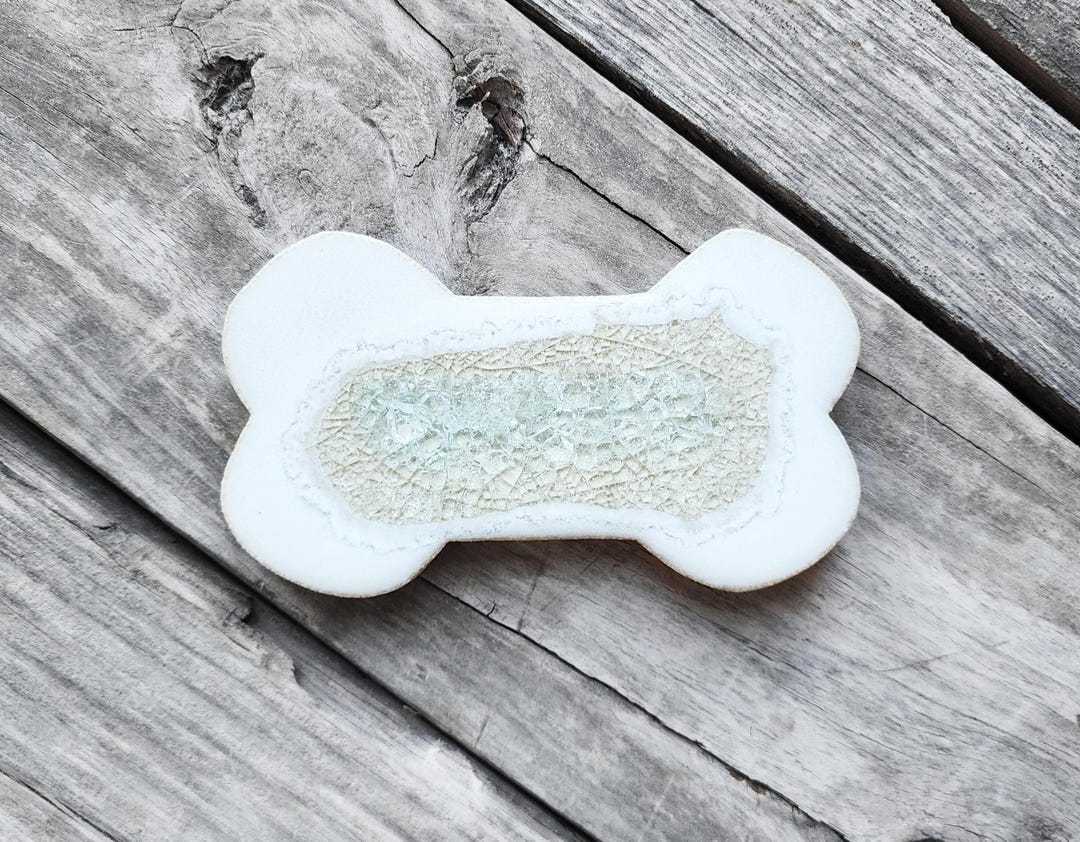 Dog Bone Shaped Ceramic Geode Coaster - Etsy