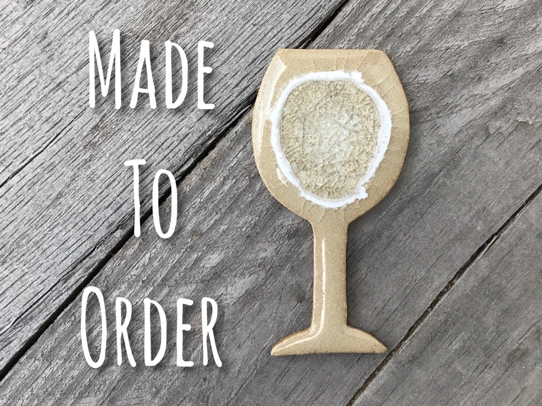 WINE GLASS GEODE Crackle Magnet: Wine Magnet, Wine Glass Magnet ...
