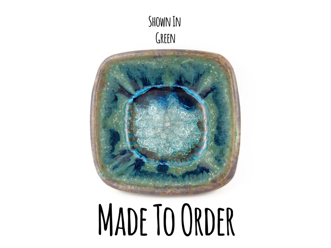 GEODE CANDY Dish Made to Order: Candy Dish, Square Dish, Square Bowl ...