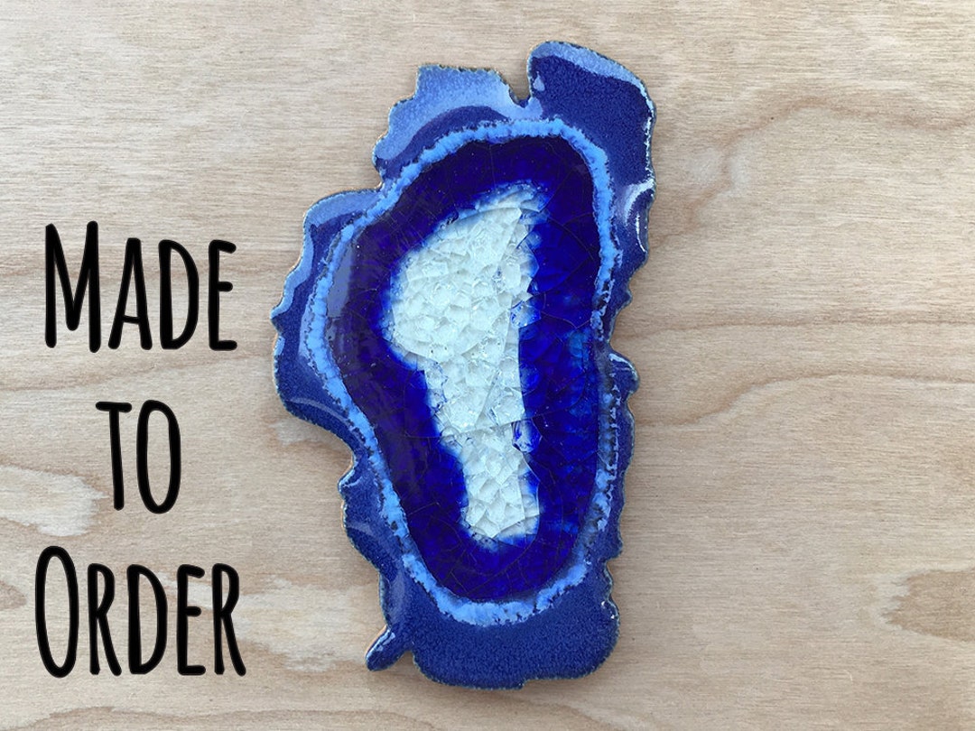 Handmade Geode Lake Tahoe Magnet - Etsy