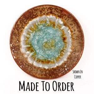 JUMBO CENTERPIECE GEODE Plate Made to Order: Fused Glass Platter ...