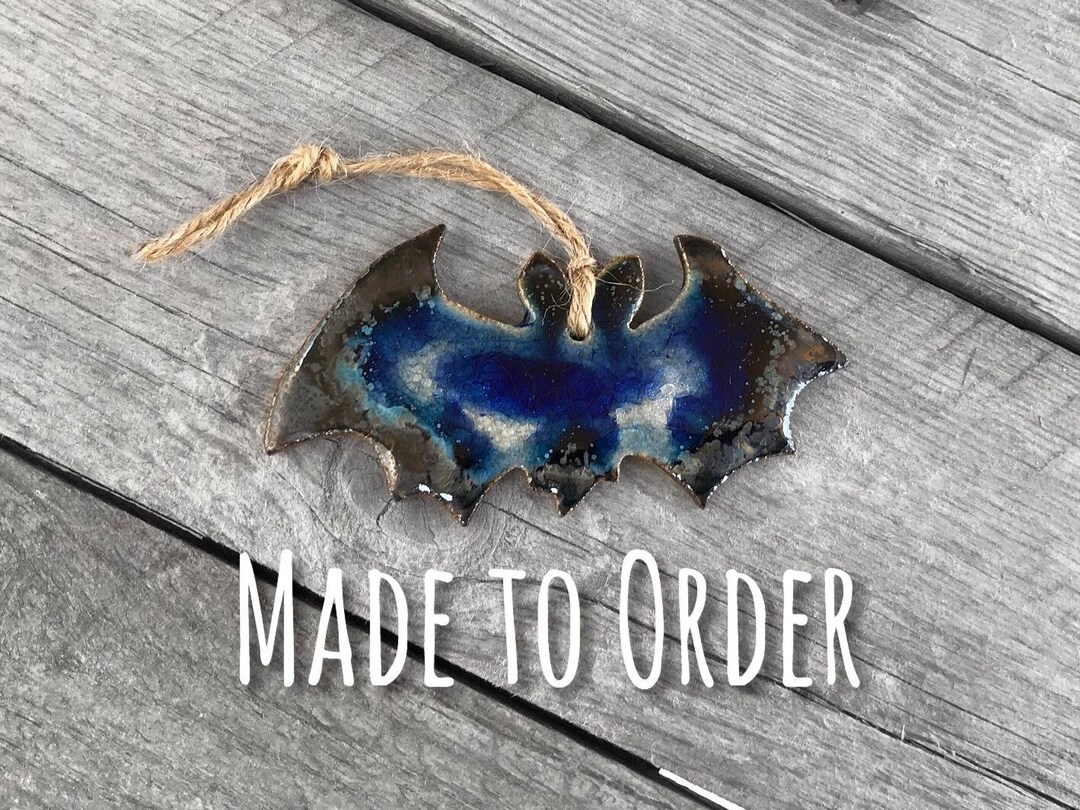 Vampire Bat Geode Halloween Ornament - Etsy