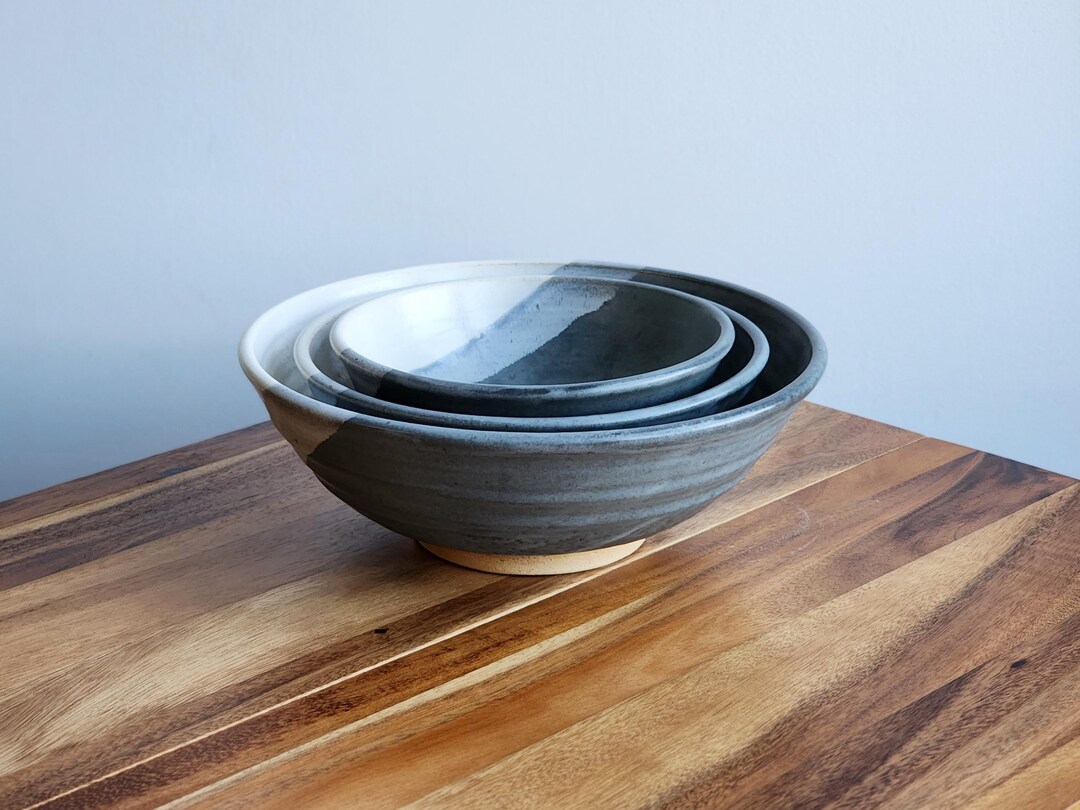 Handmade Nesting Bowls No-rim Edge - Etsy