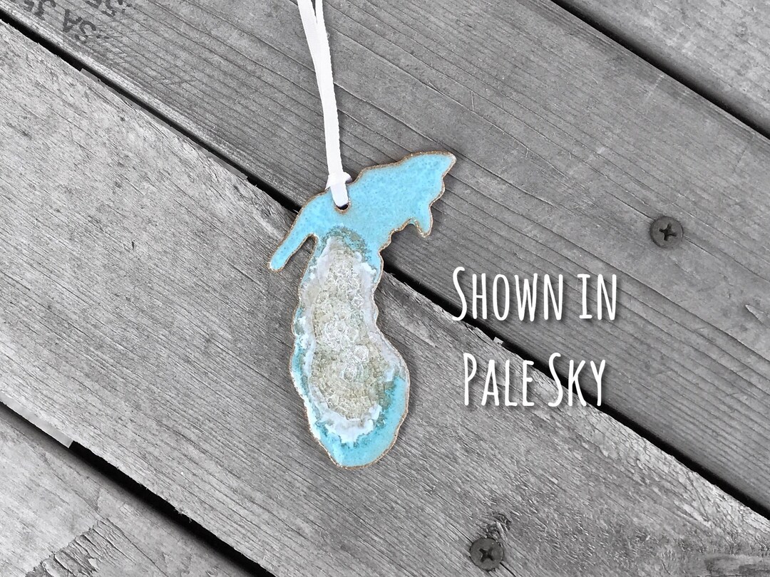 Ceramic Lake Michigan Ornament - Etsy