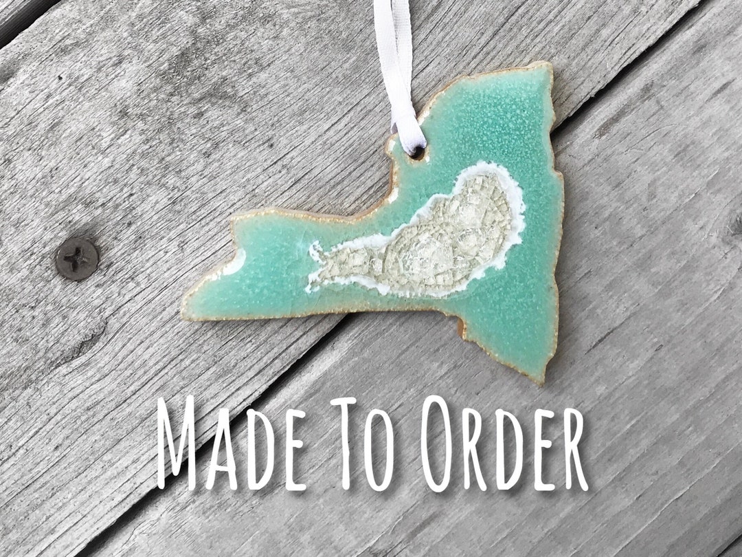 NEW YORK GEODE Crackle Ornament: Custom Holiday Ornament, Personalized ...