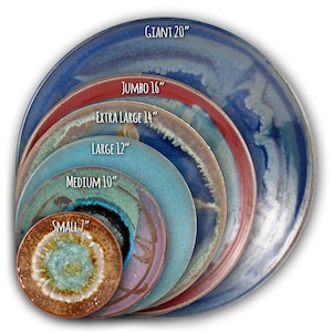 EXTRA LARGE CENTERPIECE Geode Plate Made to Order: Fused Glass Platter ...