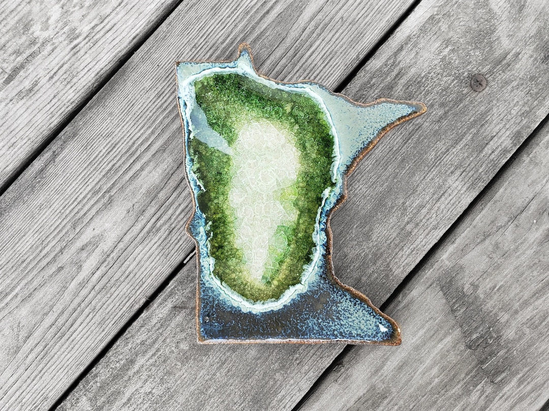 Geode Minnesota Coaster - Etsy