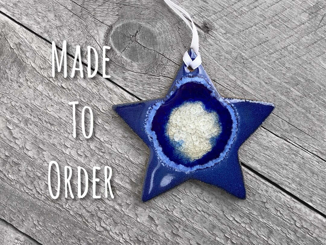 Geode Star Ornament - Etsy