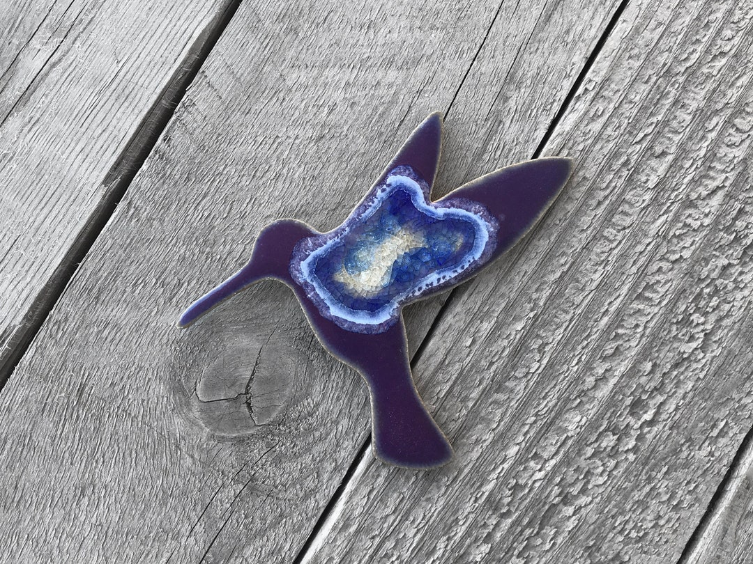 Hummingbird Magnet: Geode Magnet, Refrigerator Magnet, Fridge Magnet ...