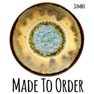 JUMBO CENTERPIECE GEODE Plate Made to Order: Fused Glass Platter ...