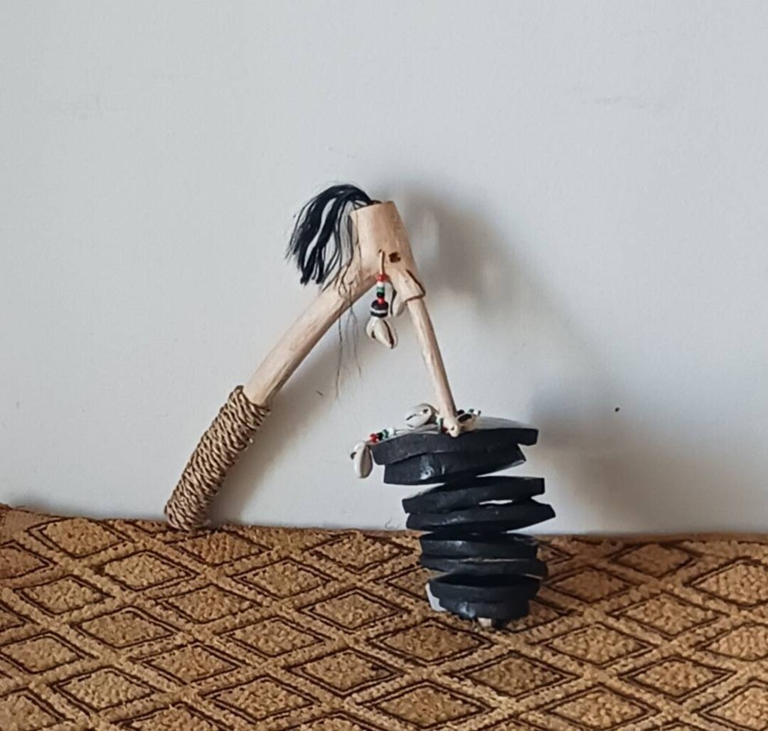 West African-style Gourd Disc Rattle wasamba: Medium - Etsy
