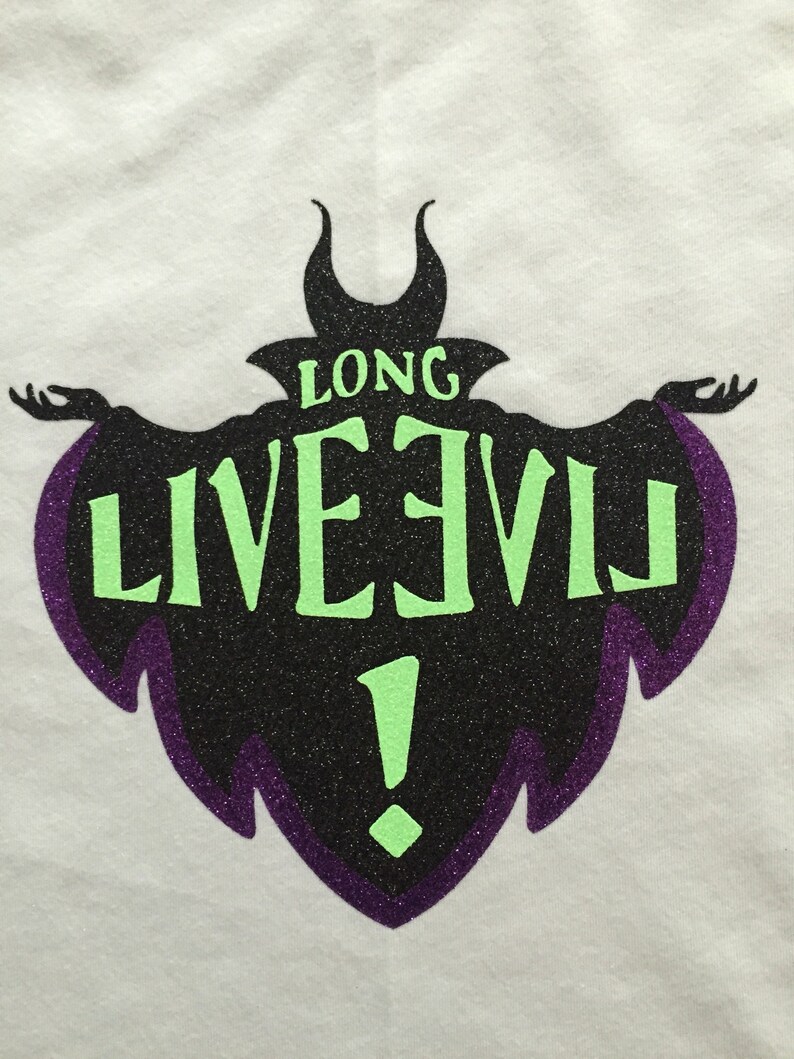 Youth Disney Descendants Live Evil Maleficent Glitter Tank | Etsy