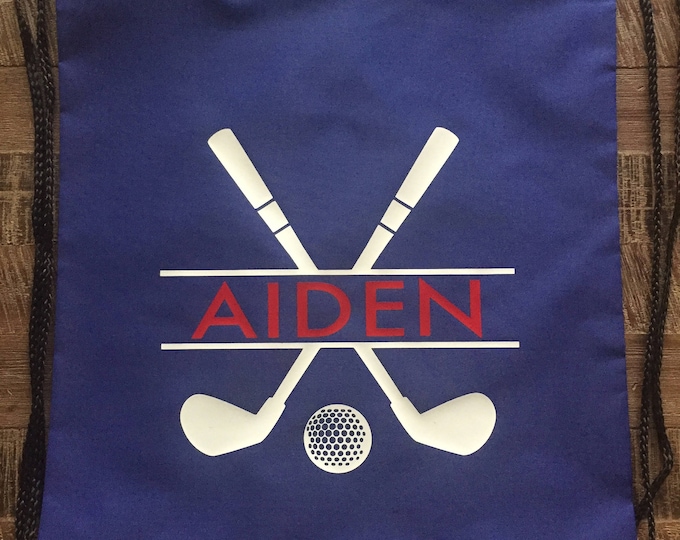 Golf Drawstring Bag/backpack - Etsy