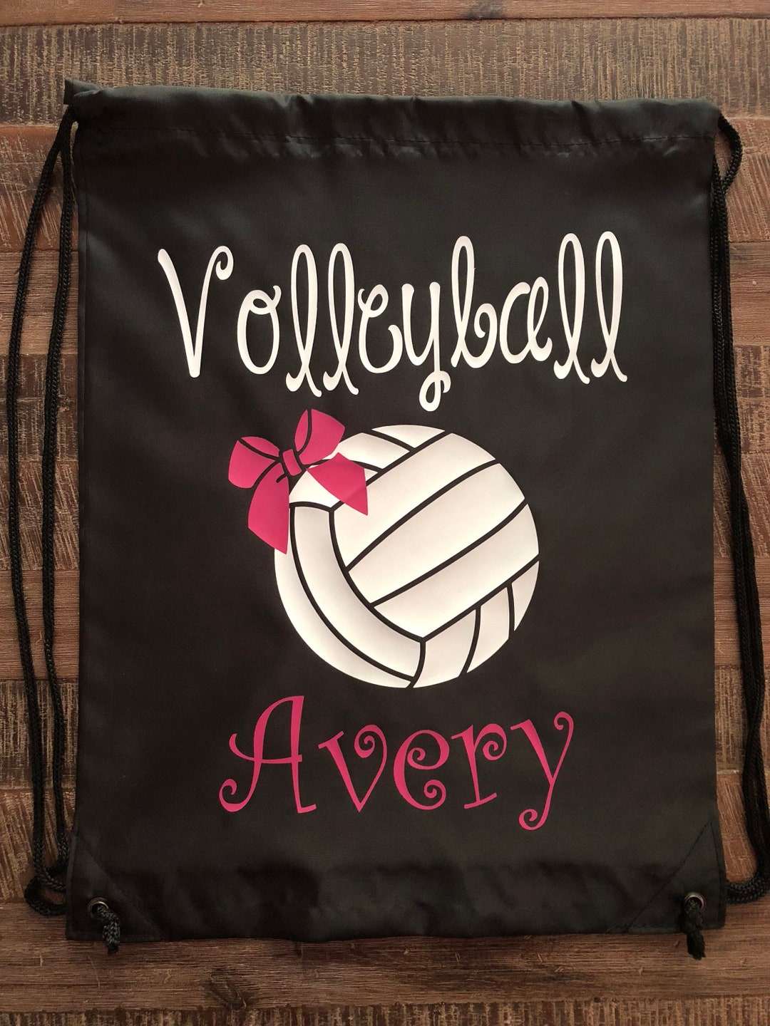Volleyball Glitter Sparkle Drawstring Bag/backpack, Volleyball Bag - Etsy
