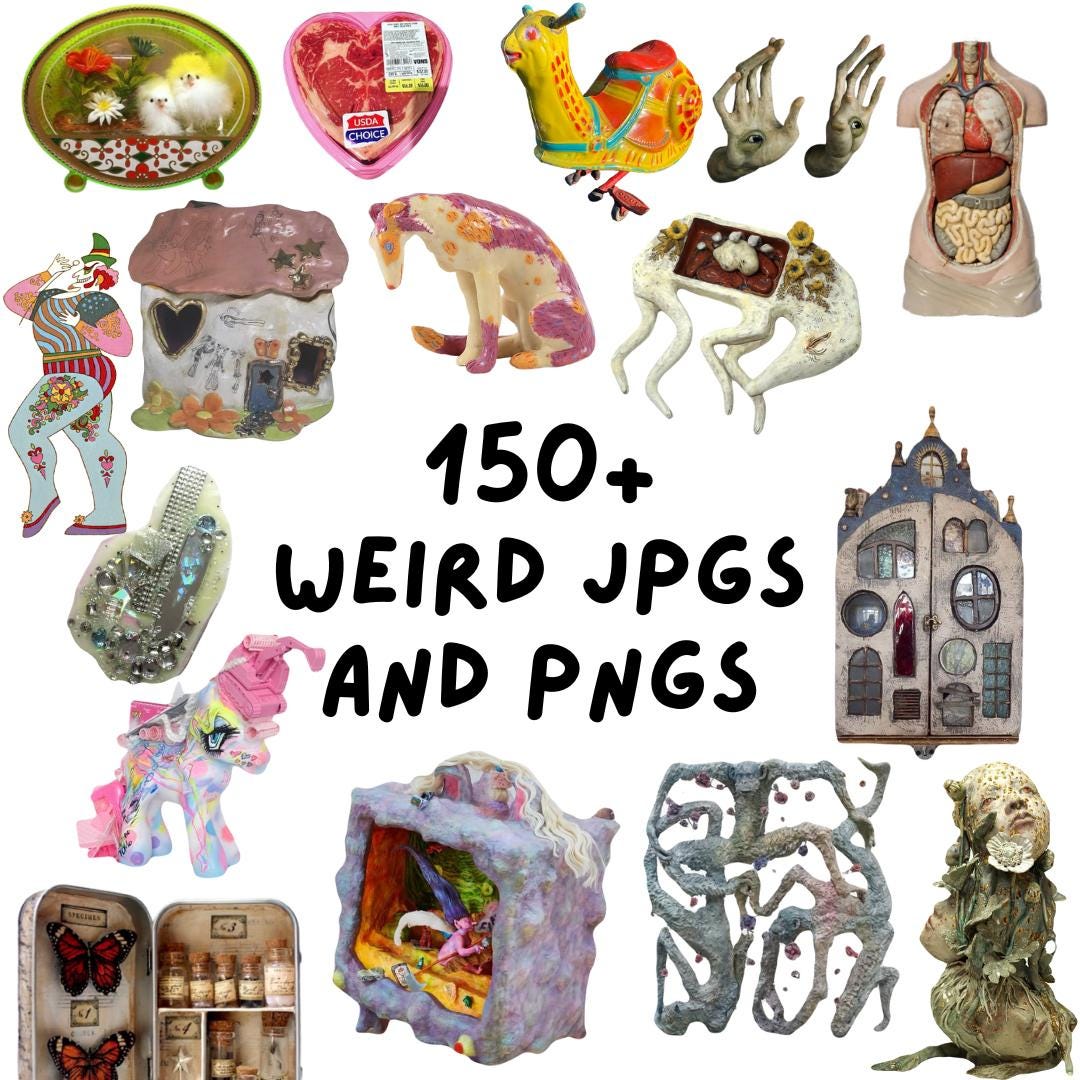Weirdcore Clip Art: 150+ Dreamcore, Kidcore Pngs & Jpgs (digital ...