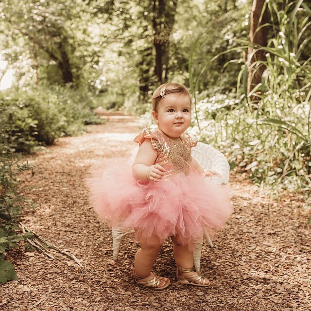 Rose Baby Tutu, Rose Pink Tutu, First Birthday Tutu, Fluffy Tutu for ...