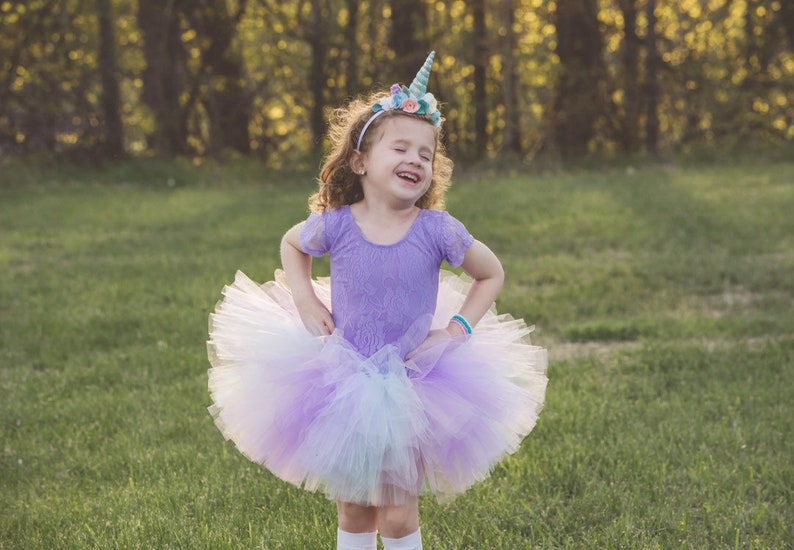 Pastel Unicorn Tutu Unicorn Birthday Tutu First Birthday - Etsy