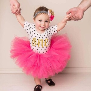 Hot Pink Baby Tutu, Birthday Tutu, Princess Tutu, Fluffy Girl Tutu ...
