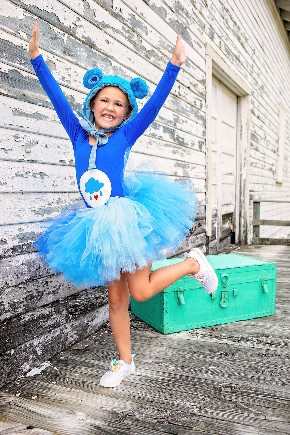 Blue Bear Tutu TUTU ONLY Grumpy Bear Inspired Tutu Blue - Etsy