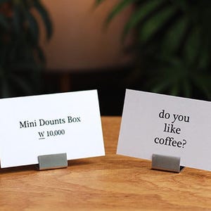 10 Display Name Tag Holder Food Label Card Menu Stand Restaurant Buffet ...