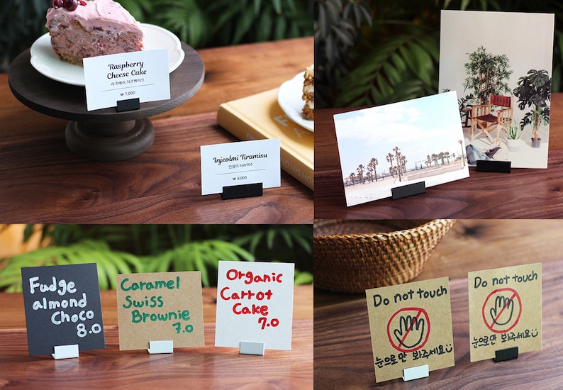 10 Display Name Tag Holder Food Label Card Menu Stand - Etsy Australia