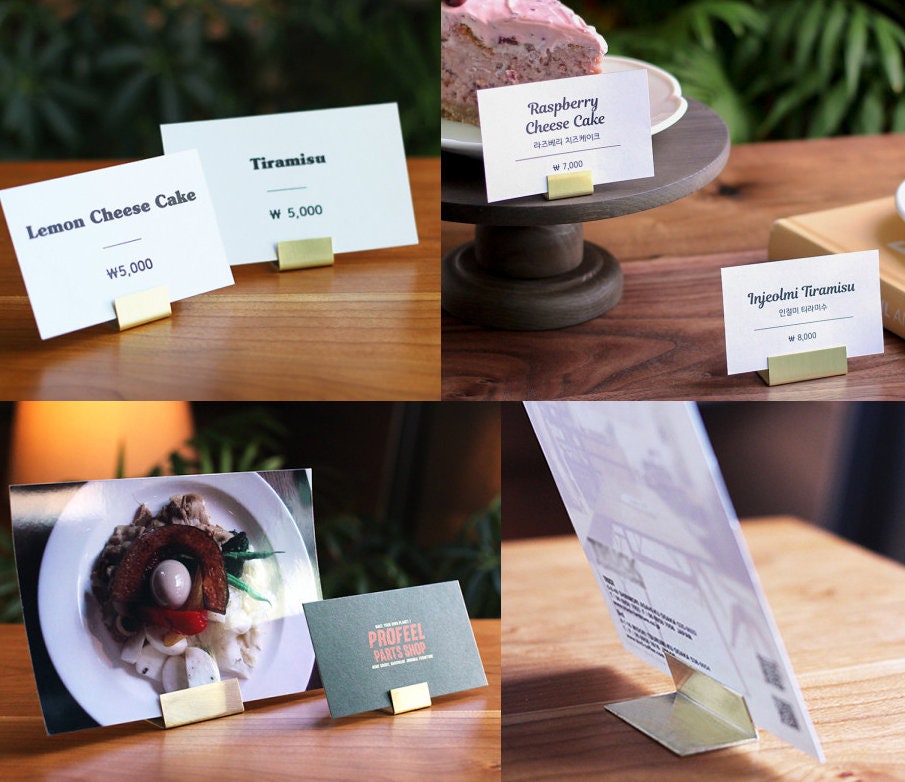 10 Display Name Tag Holder Food Label Card Menu Stand Restaurant Buffet ...