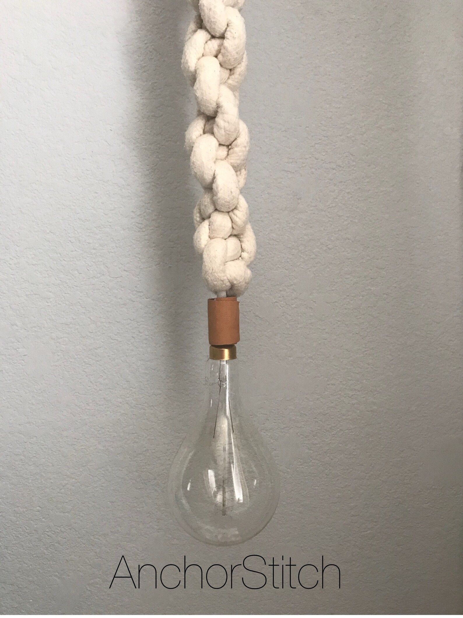 Large Macrame Light - Etsy