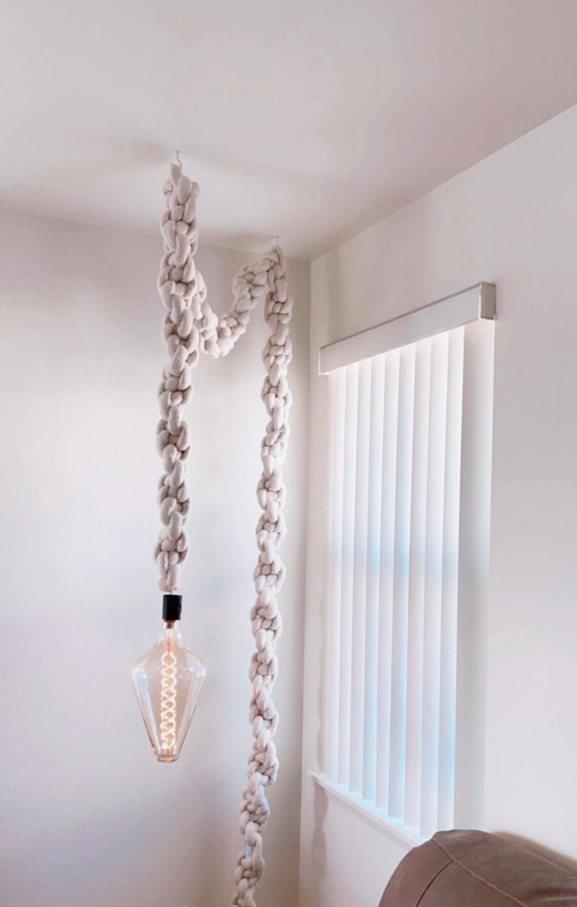 Large Macrame Light - Etsy