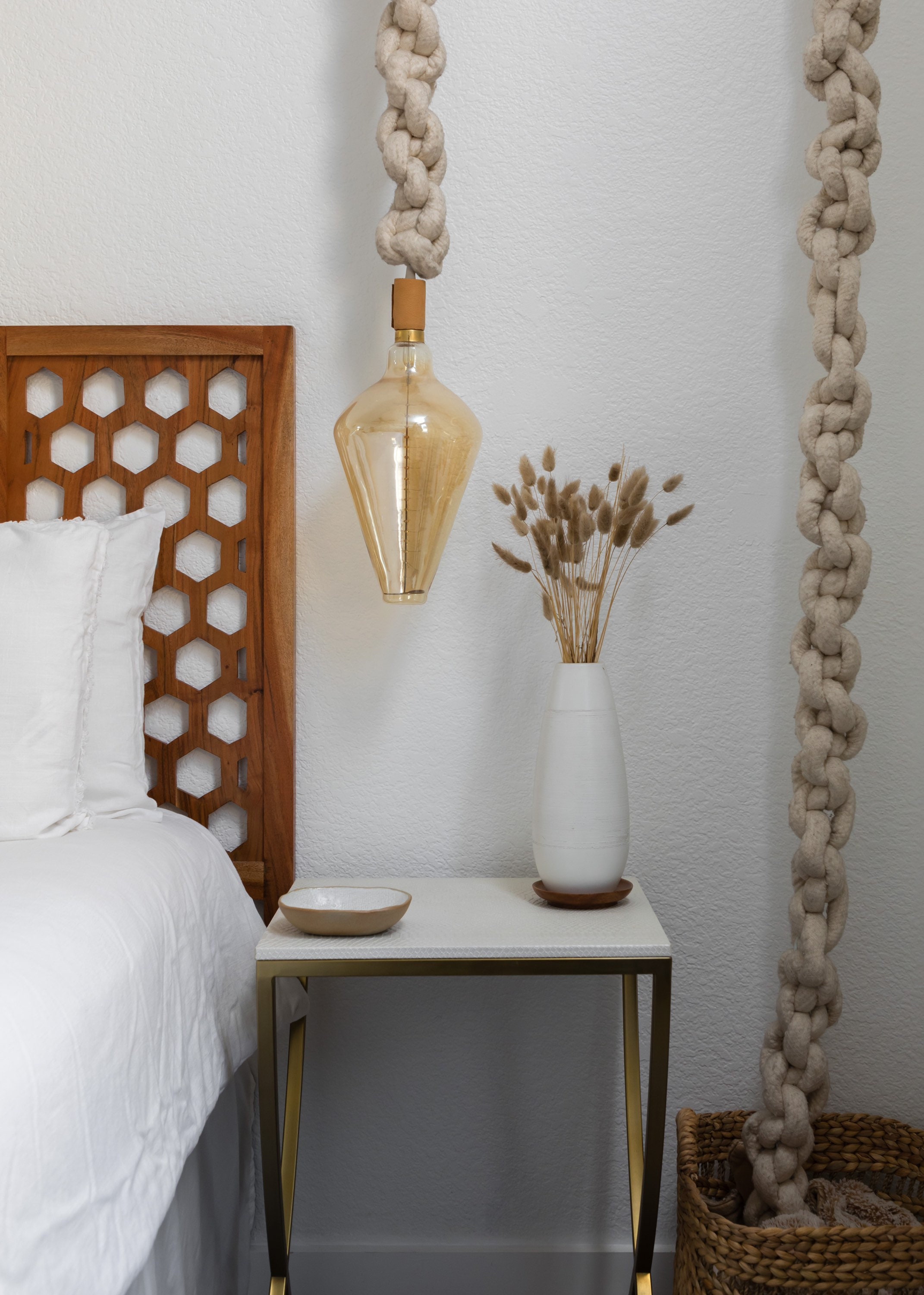 Large Macrame Light - Etsy