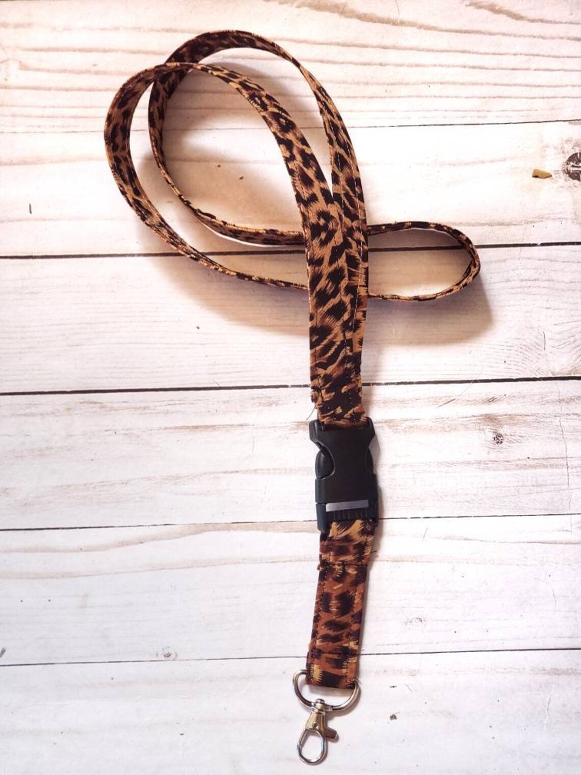 Quick Release Fabric Lanyard, African Print Lanyard, Cheetah Print ...