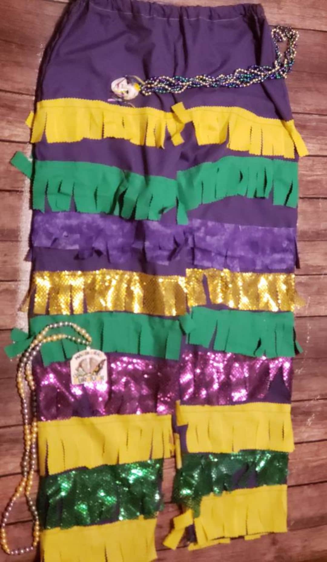 Mardi Gras Costume Authentic Chicken Run Pants Mardi Gras - Etsy
