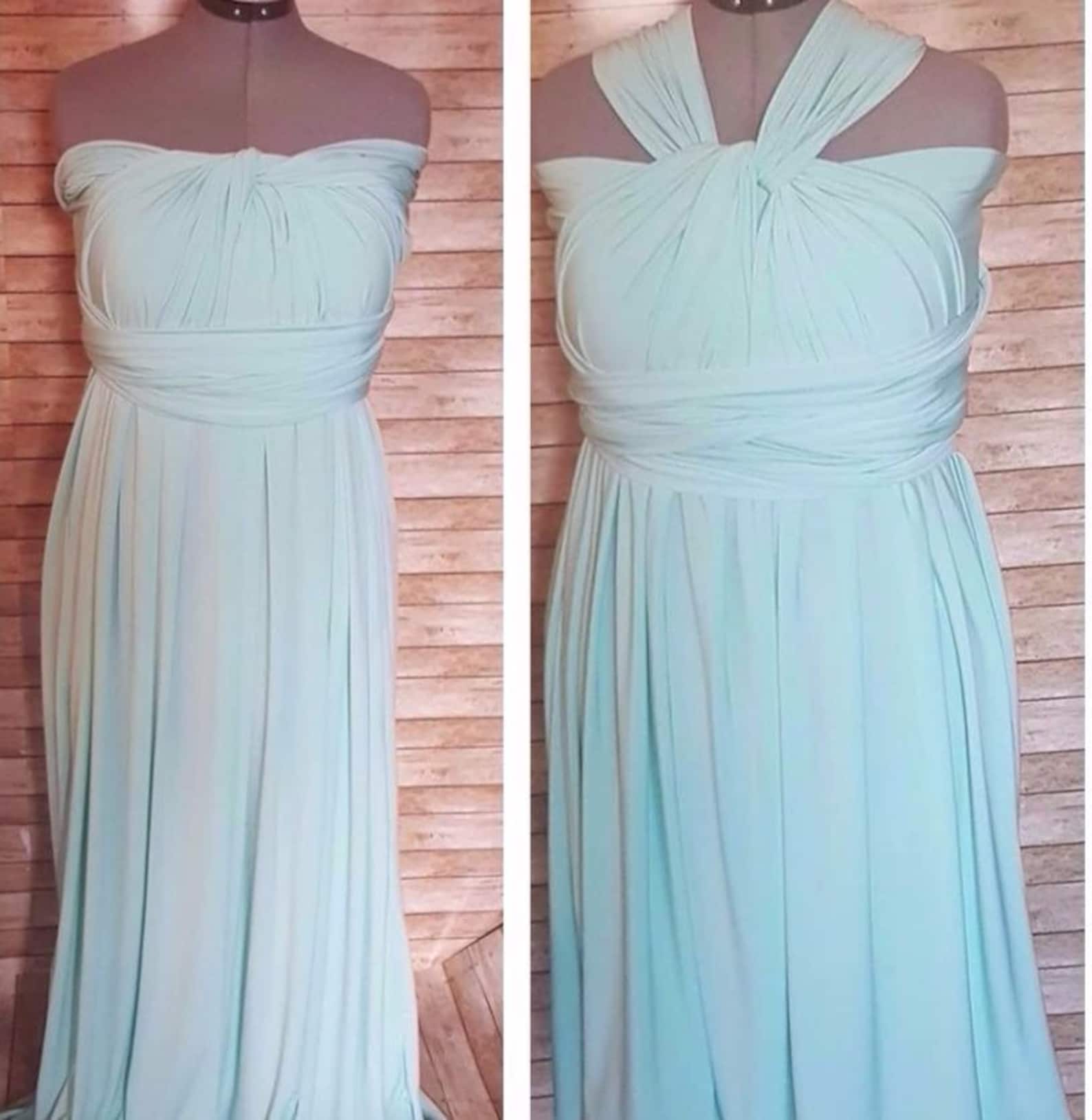 Bridesmaid Dress Infinity Convertible Long Attached Bandeau Etsy