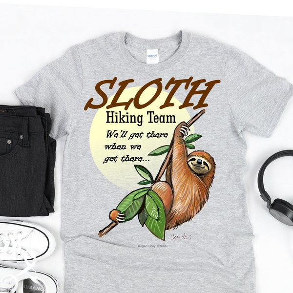 Sloth Hiking Team - Etsy