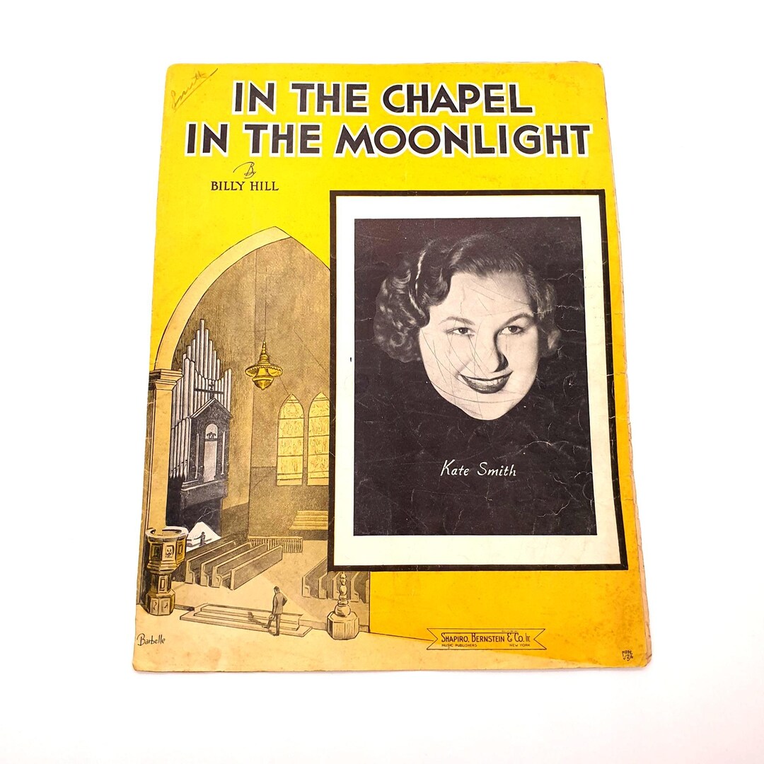 Vintage Sheet Music 1936 in the Chapel in the Moonlight Kate Smith - Etsy