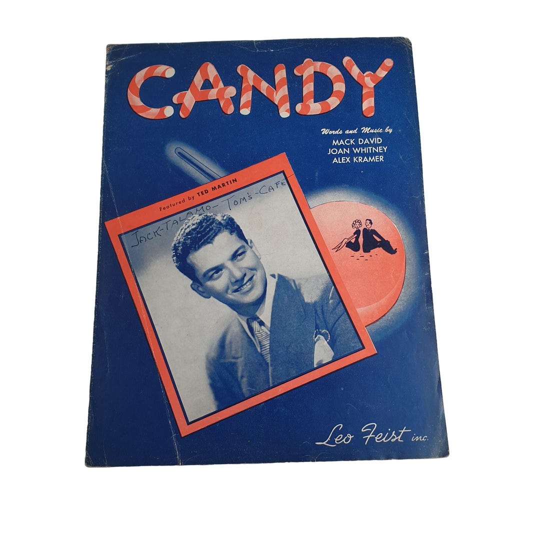 Candy 1944 Vintage Sheet Music Piano Voice Easy Listening Featured by ...