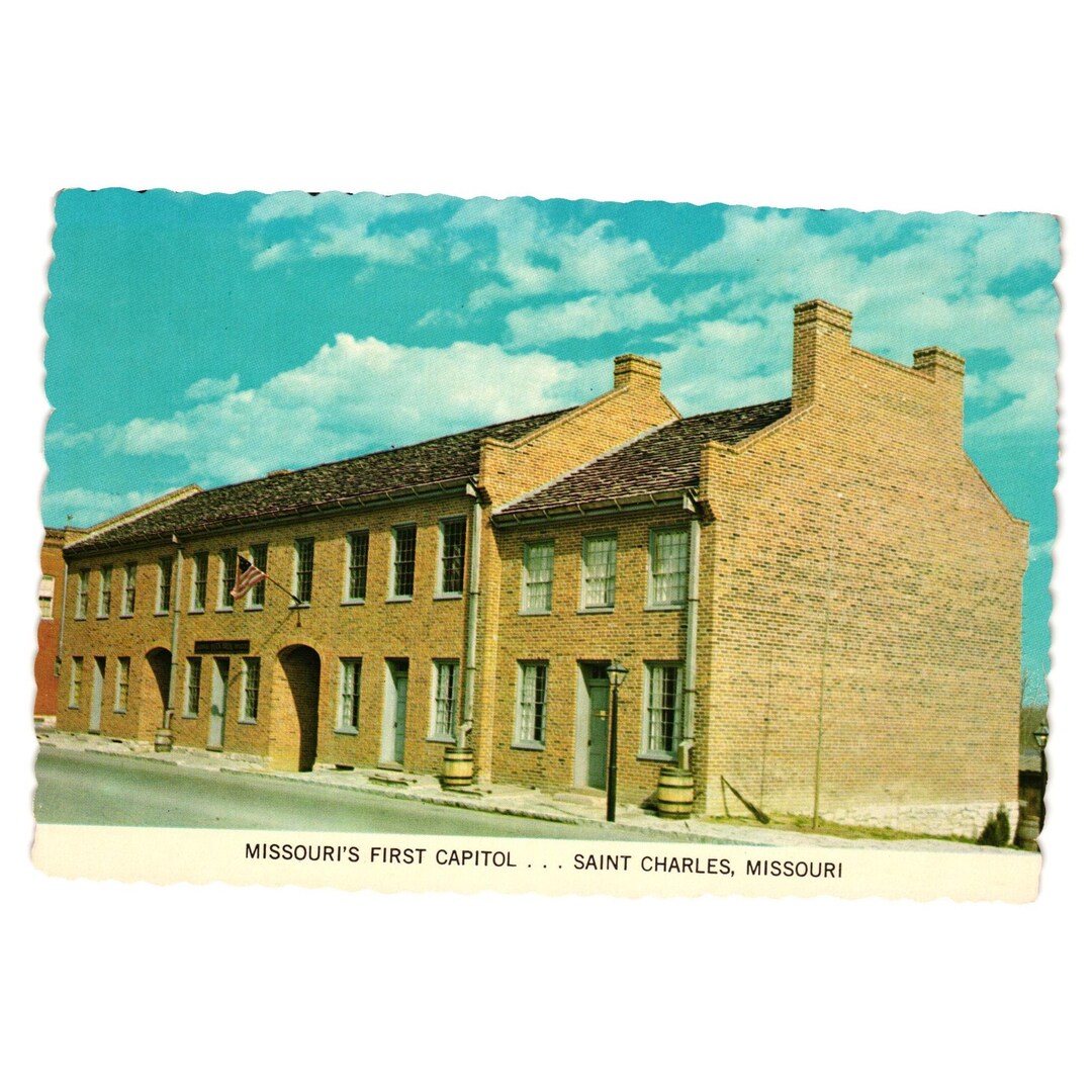 Missouri First Capitol Postcard Saint Charles Brick Building Photo ...