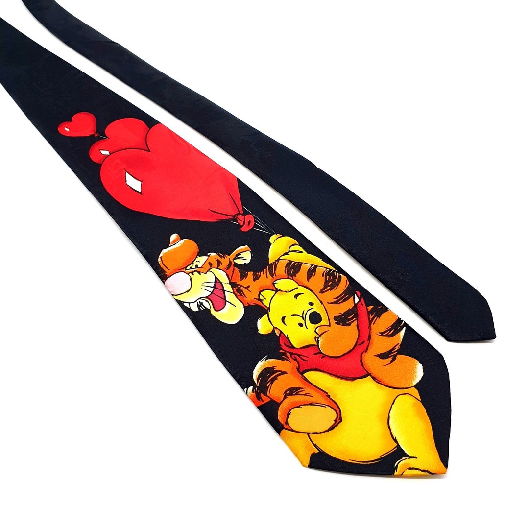 Pooh Disney Mens Necktie Tigger Valentine Heart Accessory Office Work ...