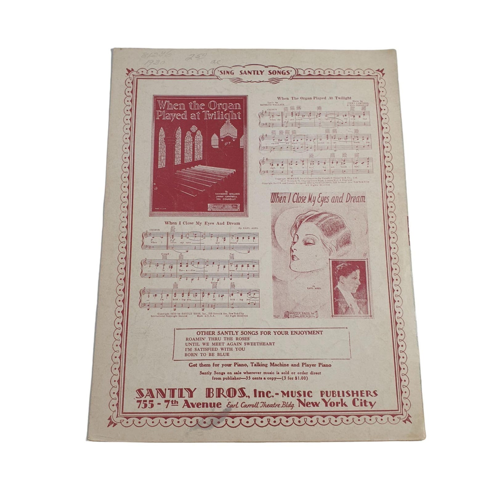 Vintage Sheet Music You're the One I Care for 1930 Piano Voice Ukulele ...