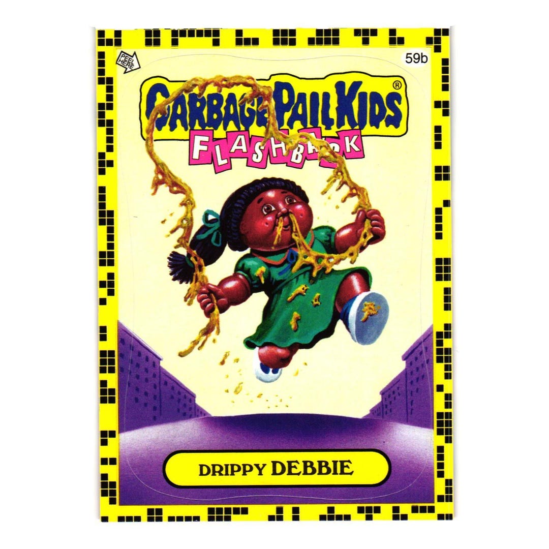 Garbage Pail Kids Flashback Drippy Debbie Trading Card 59b Sticker GPK ...