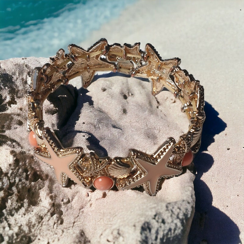 Starfish Stretch Bracelet - Etsy