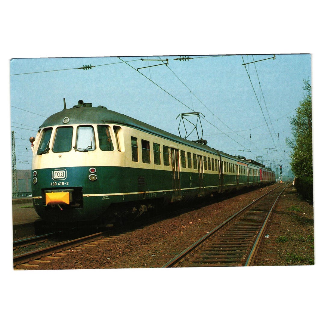 Elektro Triebwagen 430 419-2 DB German Railway Postcard 1983 REJU Photo ...