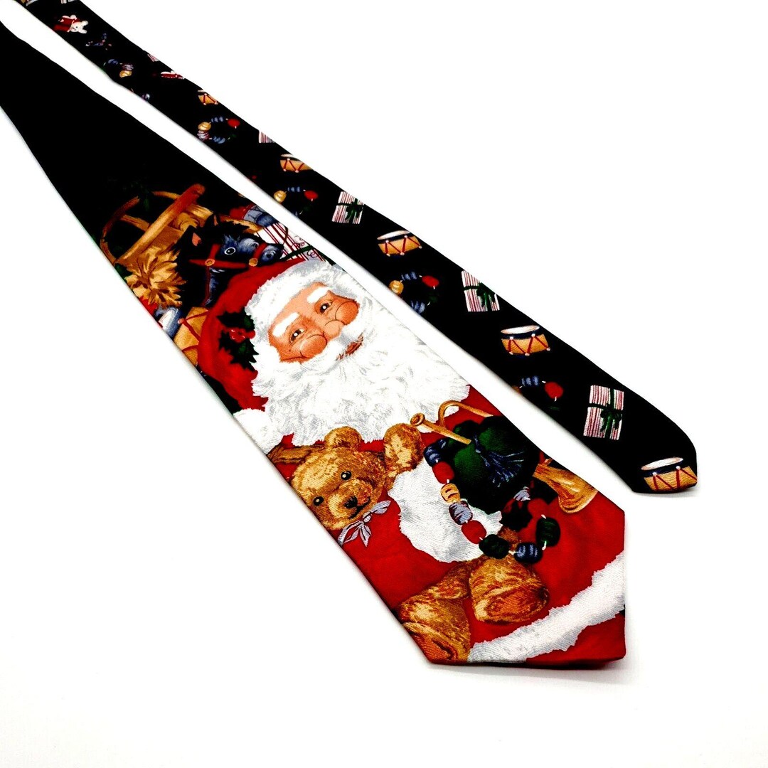 Hallmark Santa Mens Holiday Necktie Design Collection Holiday ...