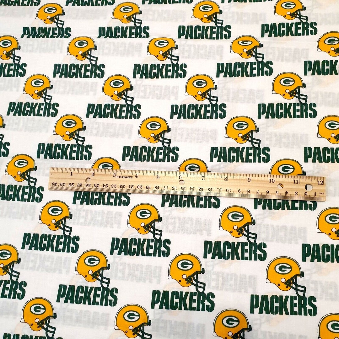 Green Bay Packers NFL Fabric by the Yard Crafting Quilting Football ...