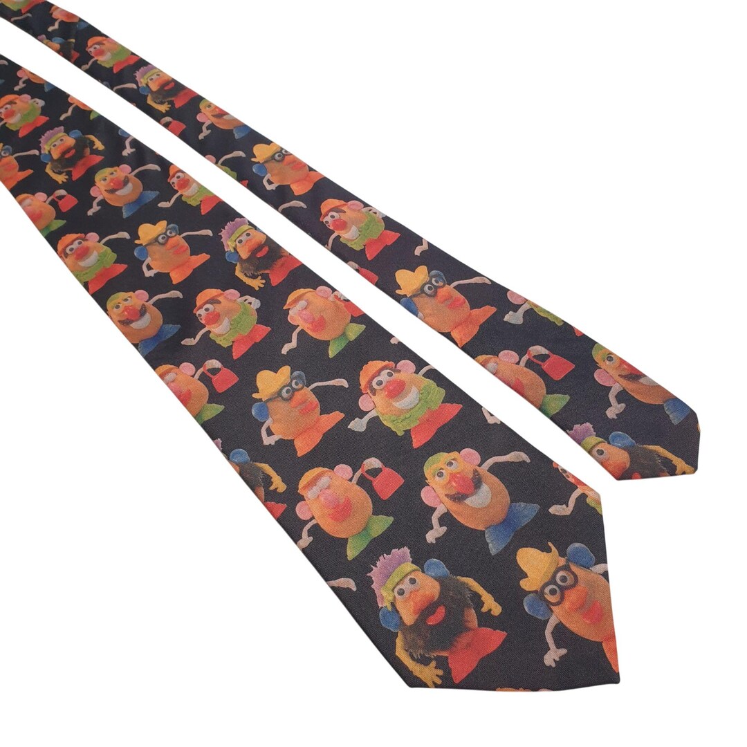Vintage Mr Potato Head Novelty Tie by Ralph Marlin Polyester Fun Game ...