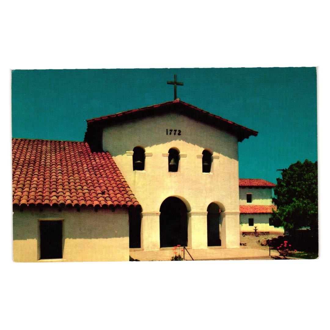 Vintage Postcard Mission San Luis Obispo Highway 101 San Francisco Los ...