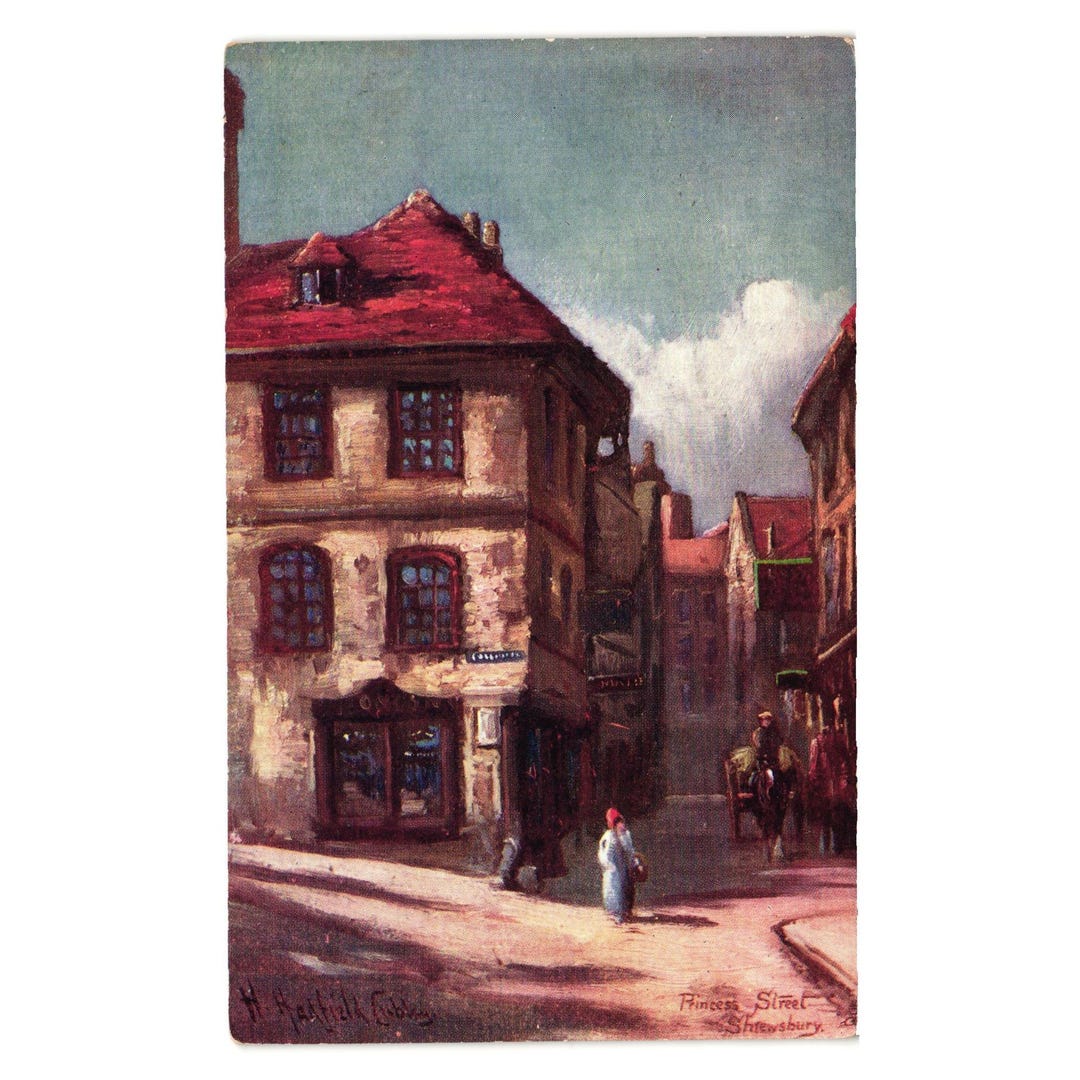 Raphael Tuck Sons Oilette Princess Street Shrewsbury Postcard Vintage ...