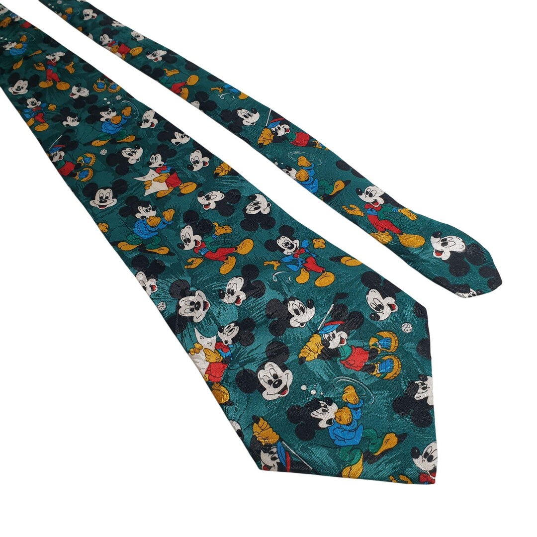 Vintage Mickey Mouse Necktie Disney Unlimited Cartoon 66 in Long Mens ...