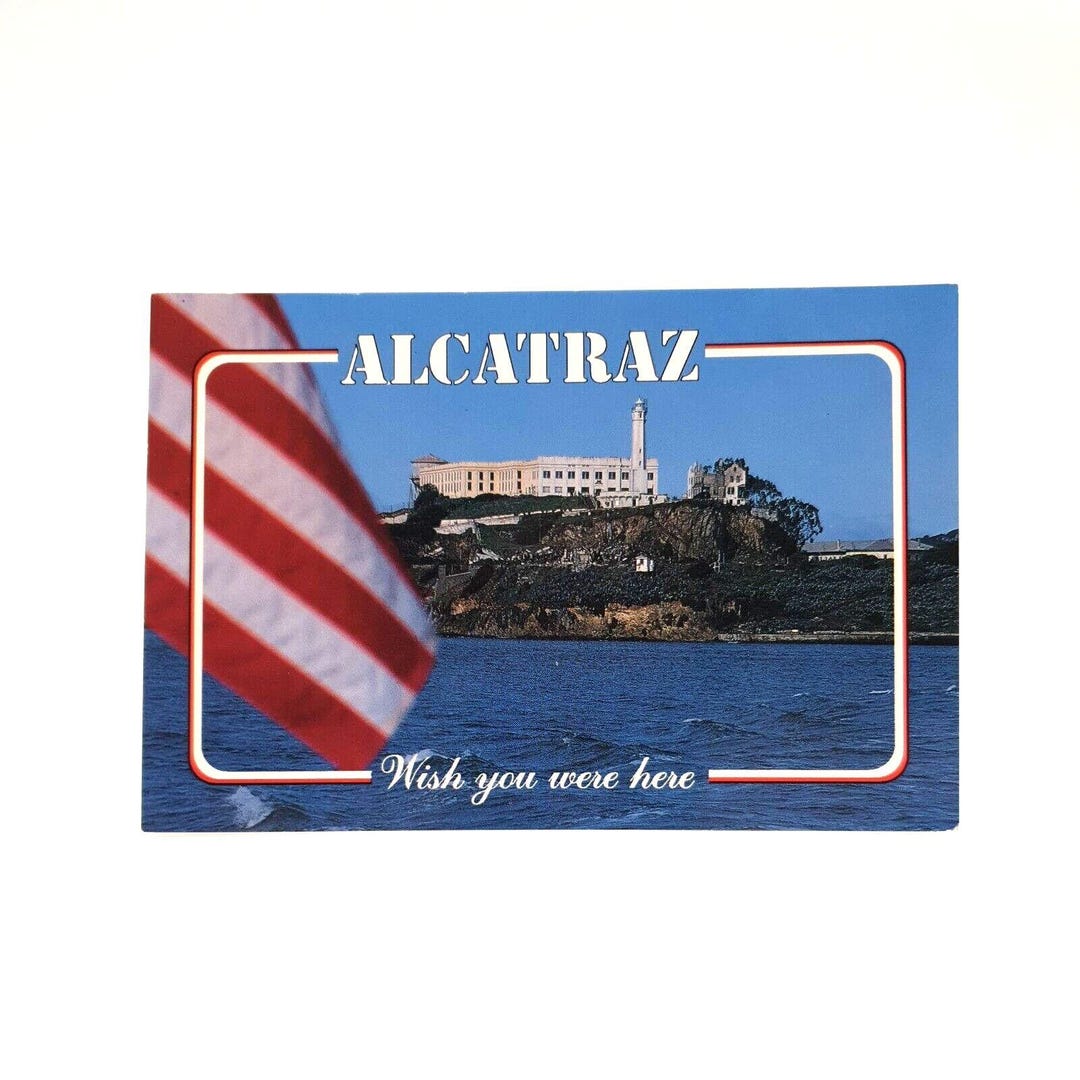 Alcatraz Postcard CA Collector Series #SF-113 Vintage 1989 Wish You ...